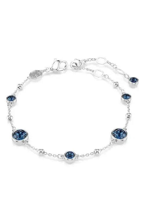 SWAROVSKI Imber Crystal Station Bracelet - Silver/blue