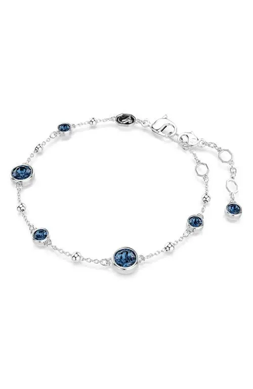 SWAROVSKI Imber Crystal Station Bracelet - Silver/blue