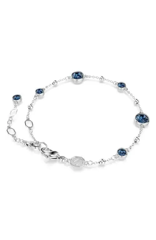 SWAROVSKI Imber Crystal Station Bracelet - Silver/blue