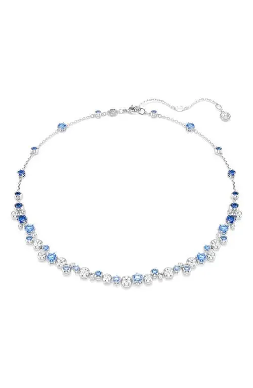 SWAROVSKI Constella Crystal & Zirconia Necklace - Silver/blue