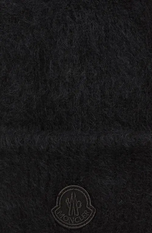 Moncler Mohair Blend Beanie - Black