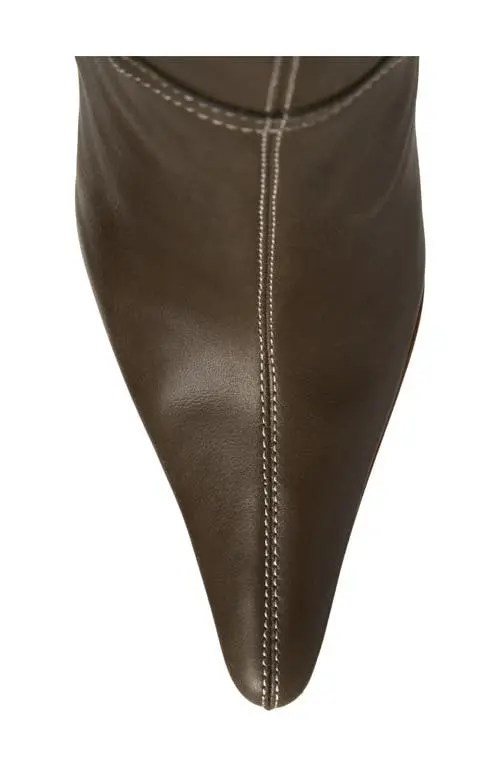 Jeffrey Campbell Dotty Leather Boots - Olive