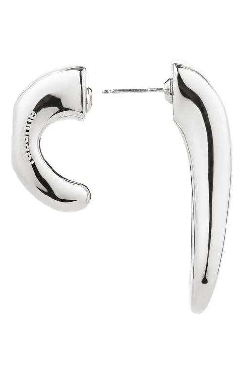 Rabanne Zip Pull Single Earring - Silver