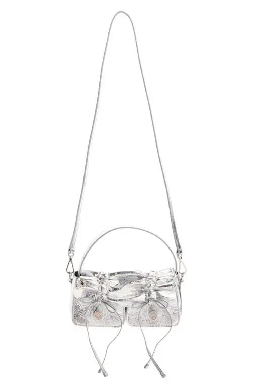 Acne Studios Micro Multipocket Metallic Leather Baguette