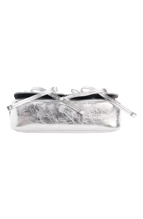 Acne Studios Micro Multipocket Metallic Leather Baguette