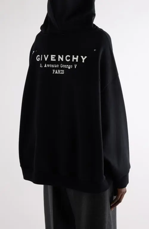 Givenchy Oversize Logo Graphic Hoodie