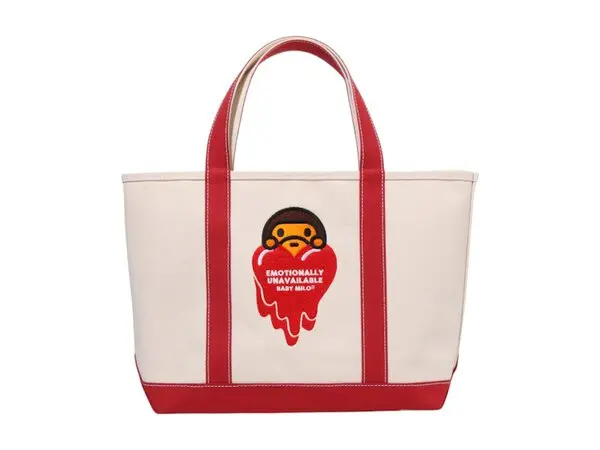 BAPE X Emotionally Unavailable Baby Milo Tote Bag - Red