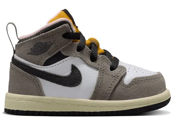 JORDAN 1 Mid Se Sneakers - White/cave Stone/dark Sulfur