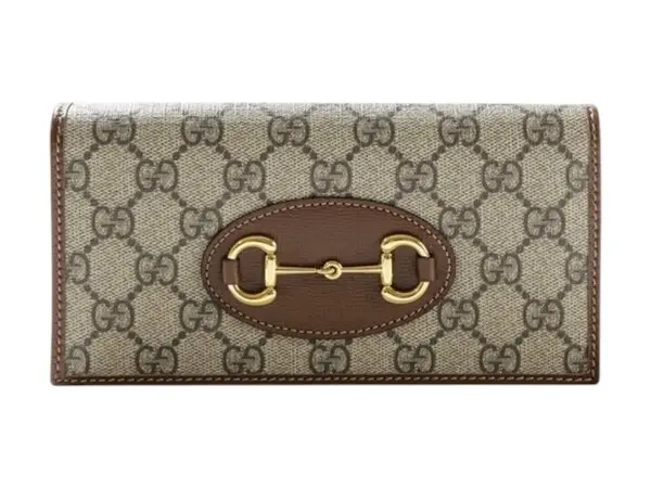 Gucci Horsebit 1955 Chain Wallet - Beige/ebony