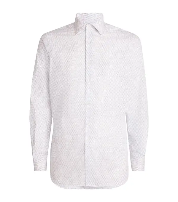 Pal Zileri Cotton Polka Dot Shirt