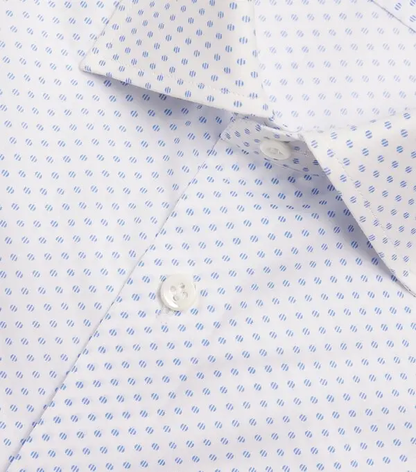 Pal Zileri Cotton Polka Dot Shirt