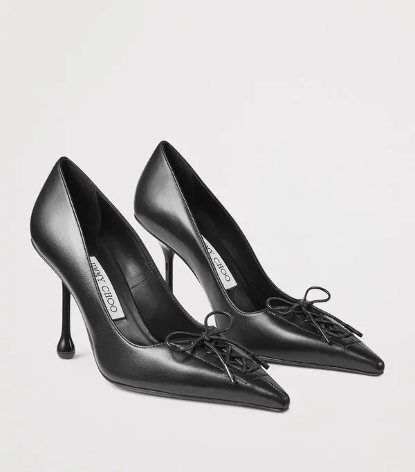 JIMMY CHOO Scarlett 95 Leather Pumps - Black