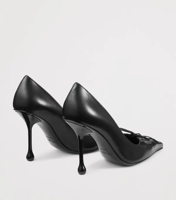 JIMMY CHOO Scarlett 95 Leather Pumps - Black