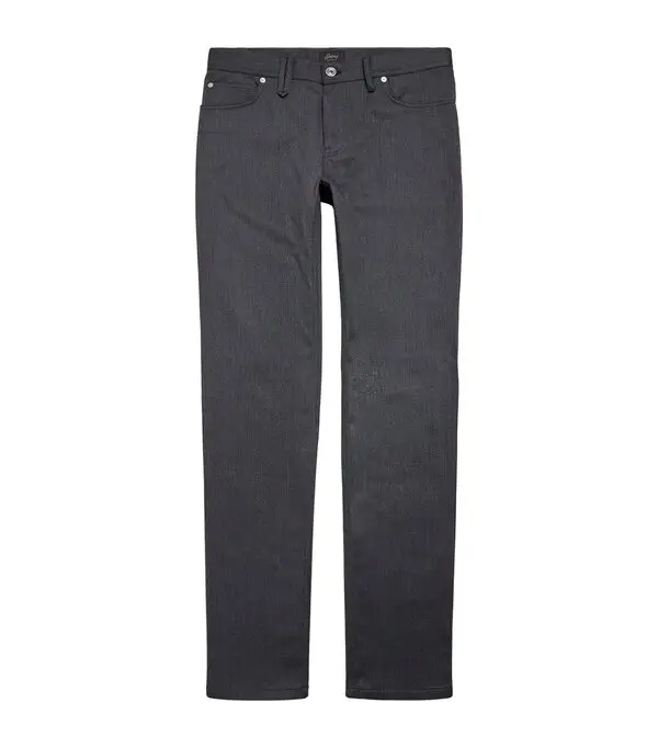 Brioni Wool-cotton Straight-leg Jeans