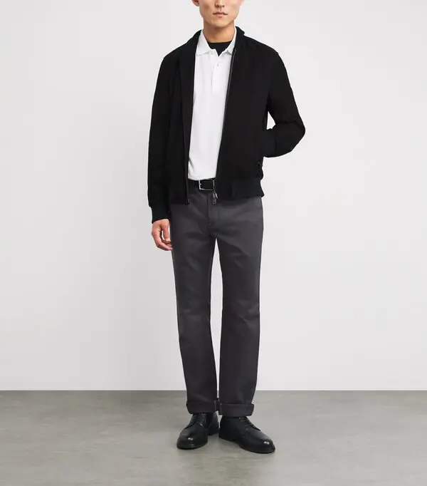 Brioni Wool-cotton Straight-leg Jeans