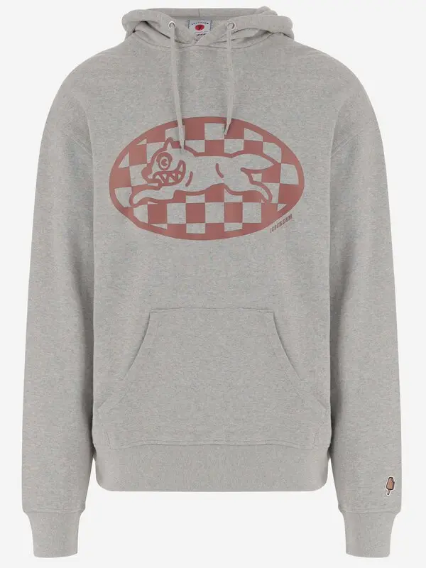 ICECREAM Cotton Sweatshirt With Graphic - Grey