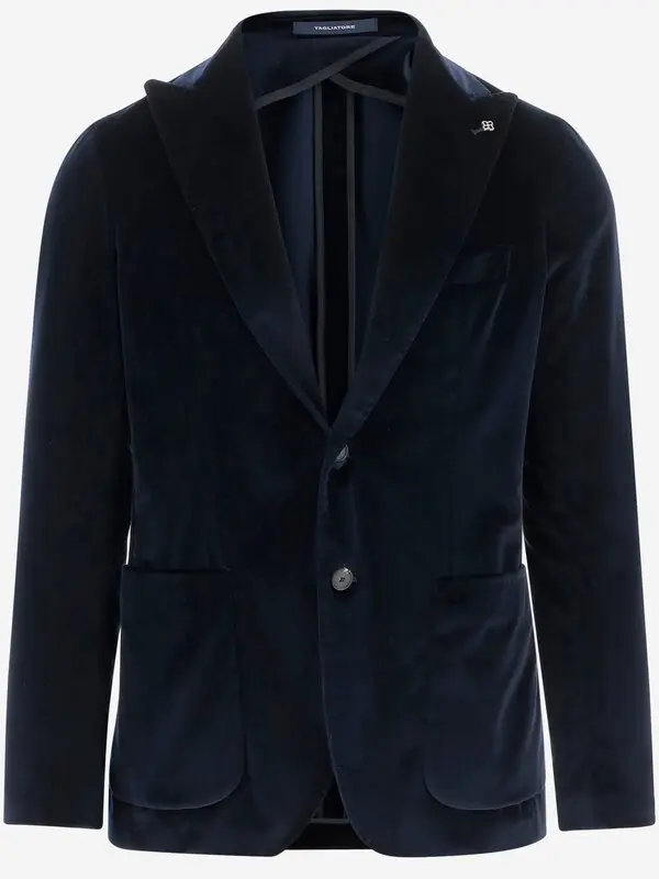 Tagliatore Single-breasted Stretch Cotton Jacket