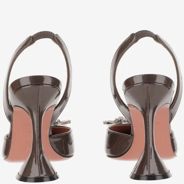 Amina Muaddi Begum Leather Slingbacks