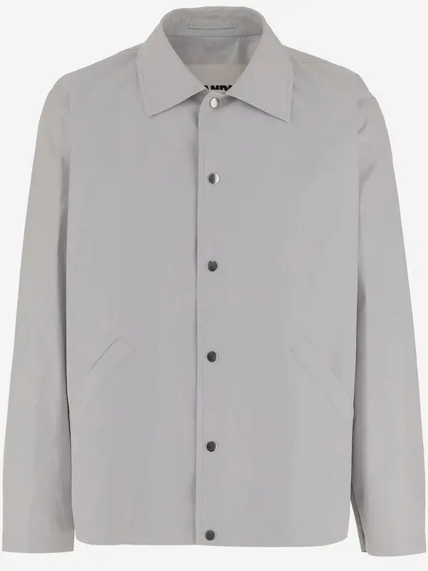 JIL SANDER Cotton Jacket With Logo
