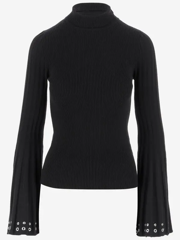 Blumarine High Neck Wool Sweater