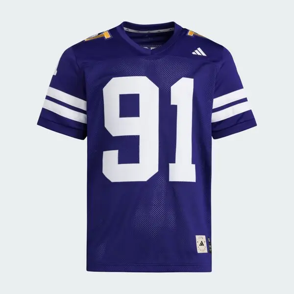 Adidas Washington 1991 National Championship Anniversary Icon Jersey - Team College Purple / White