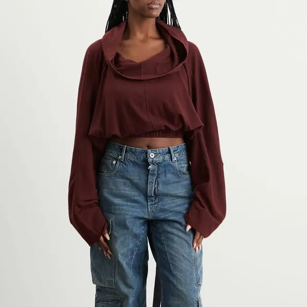 Rick Owens Cropped Hooded Tunic