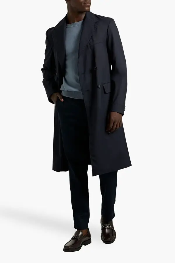 Officine Générale Lisandre Double-breasted Wool-blend Coat