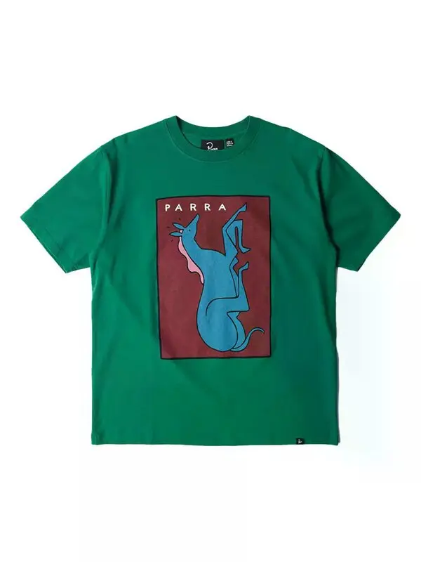 PARRA Vertical-horse Graphic T-shirt - Green