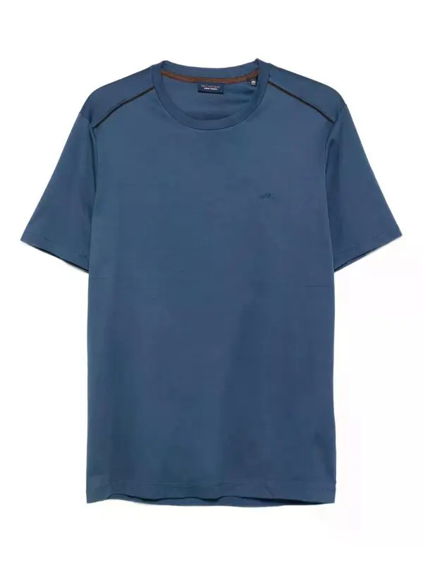 Paul & Shark Embroidered-wave Crew-neck T-shirt