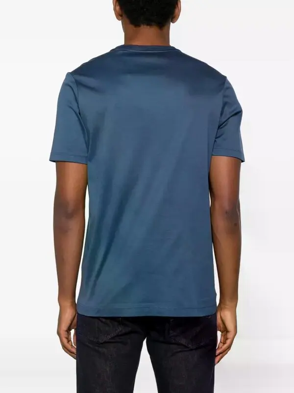Paul & Shark Embroidered-wave Crew-neck T-shirt