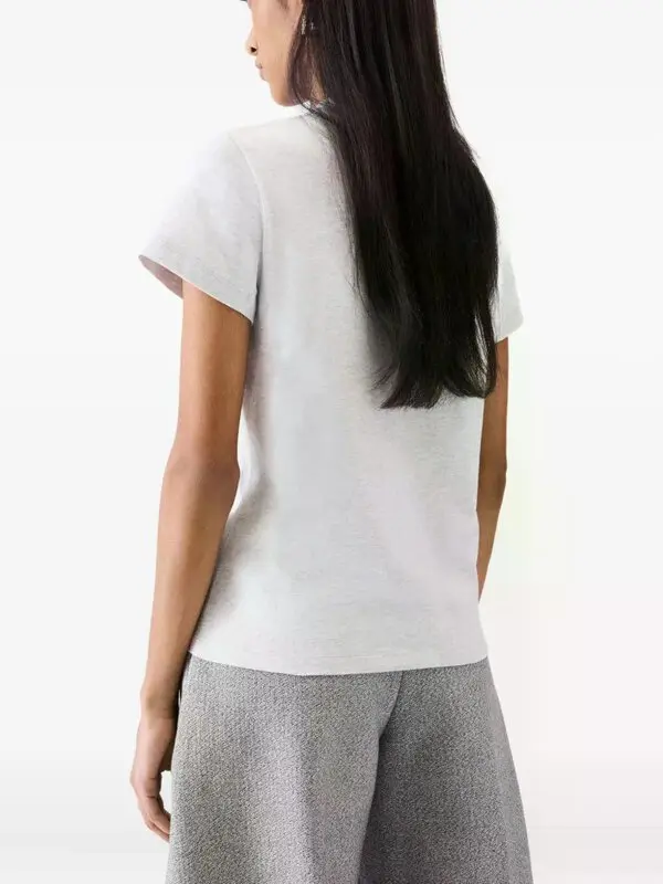 Jacquemus Logo-embroidered T-shirt - Grey