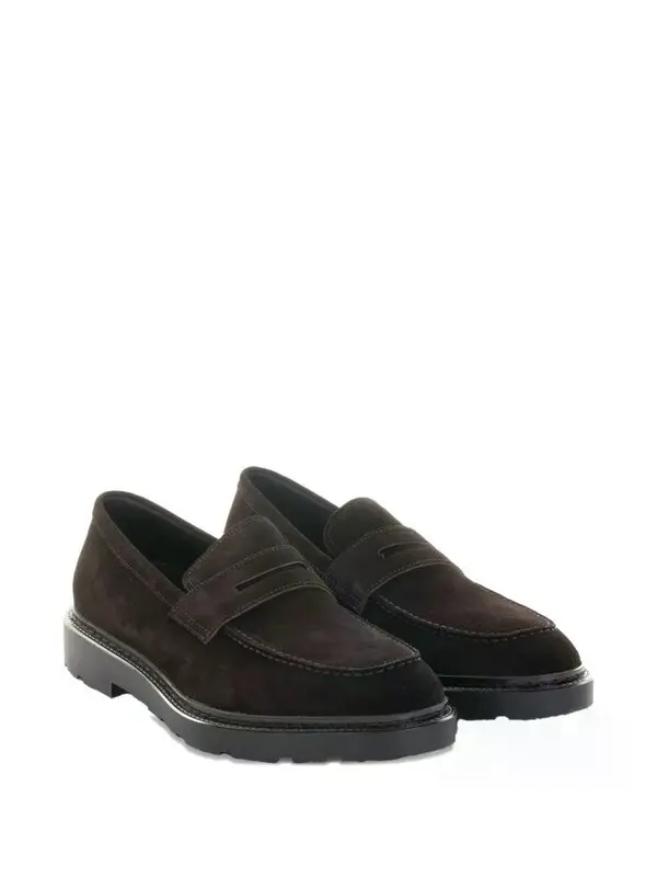 Fratelli Rossetti Penny Suede Loafers