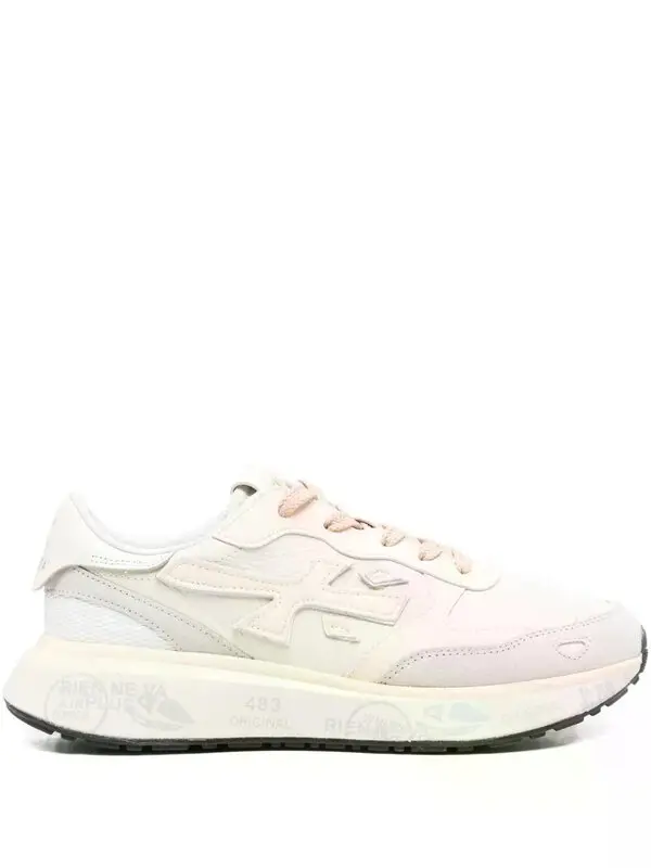 Premiata Leather-panel Low-top Sneakers