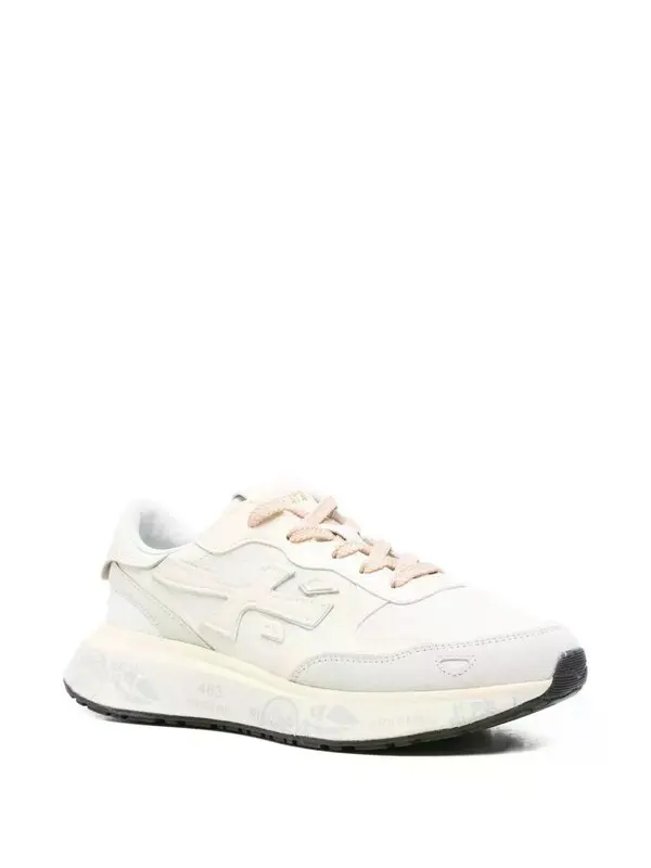 Premiata Leather-panel Low-top Sneakers