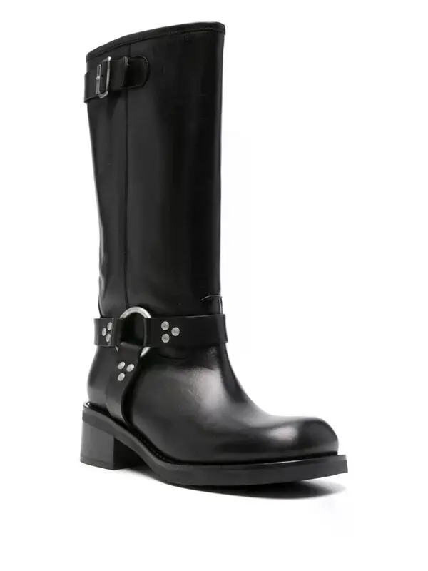 P.a.r.o.s.h Buckle-strap Studded Boots