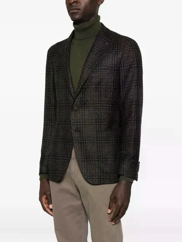 Tagliatore Checked Wool-blend Blazer