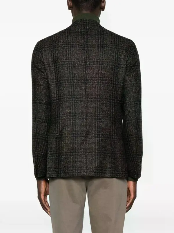 Tagliatore Checked Wool-blend Blazer