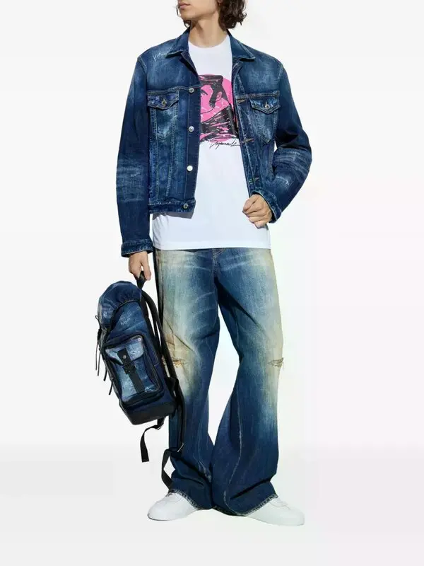 Dsquared2 Distressed Embroidered Jeans