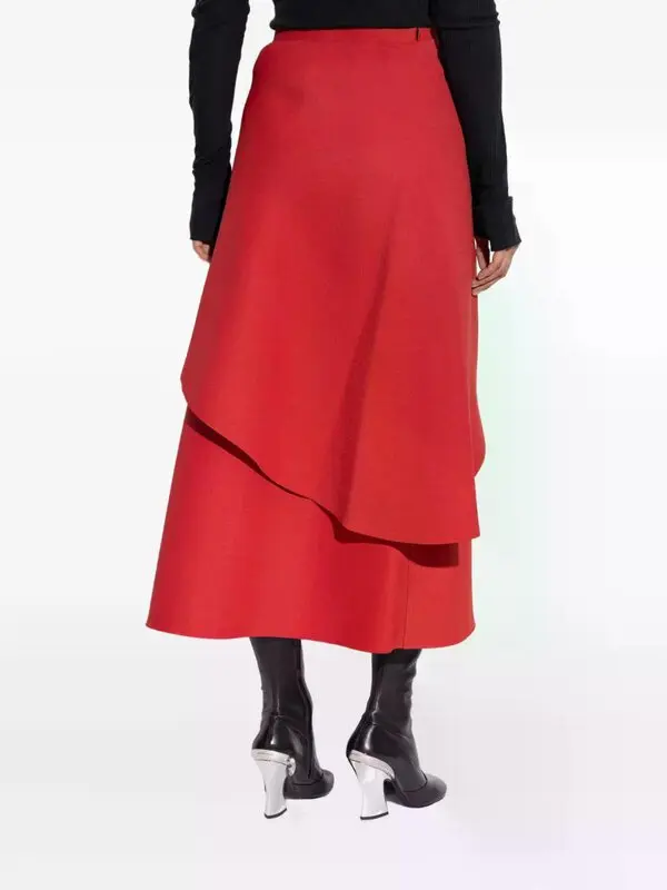 Tory Burch Laye Asymmetric Midi Skirt