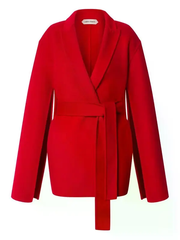 Alberta Ferretti Double-breasted Belted Blazer