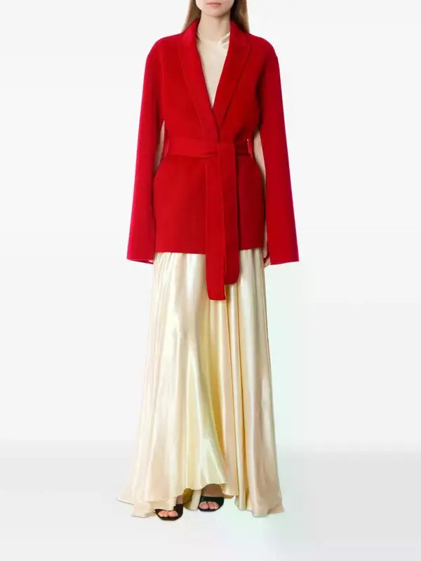 Alberta Ferretti Double-breasted Belted Blazer