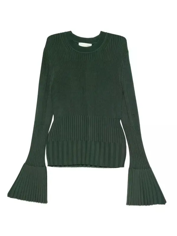 Zimmermann Ribbed Bell-sleeve Sweater