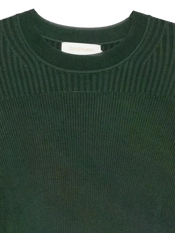 Zimmermann Ribbed Bell-sleeve Sweater
