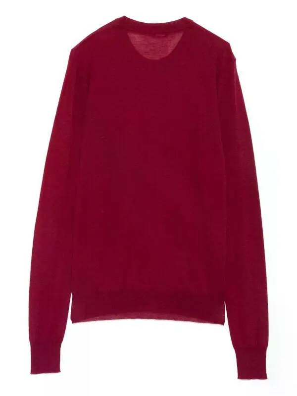 JOSEPH Round-neck Cashmere Sweater - Red