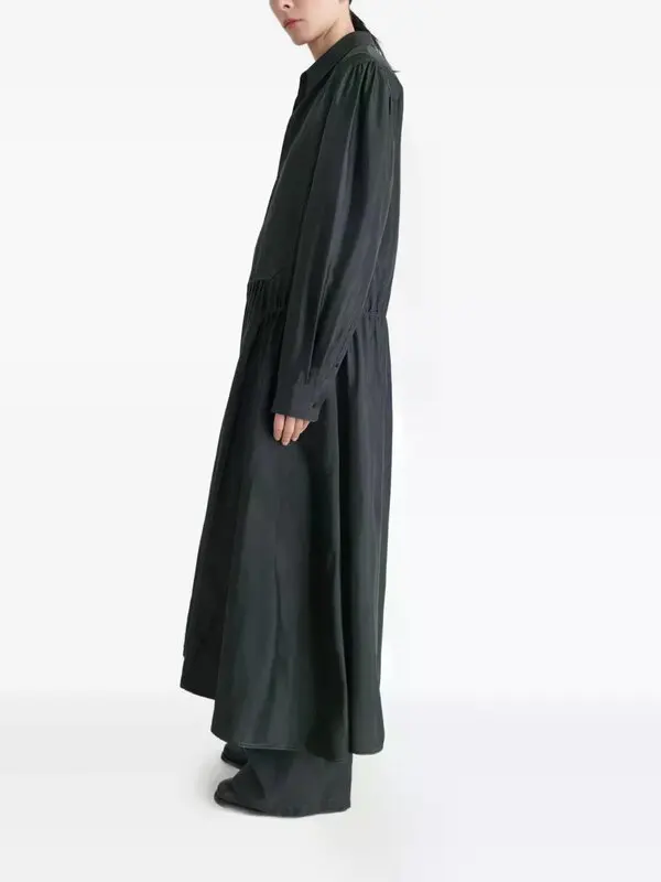 LEMAIRE Gathered Buttoned Dress - Black
