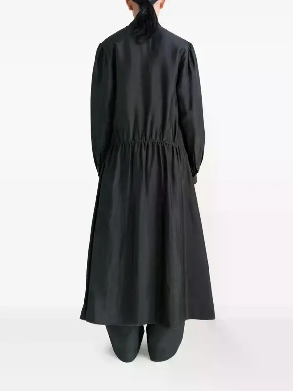 LEMAIRE Gathered Buttoned Dress - Black