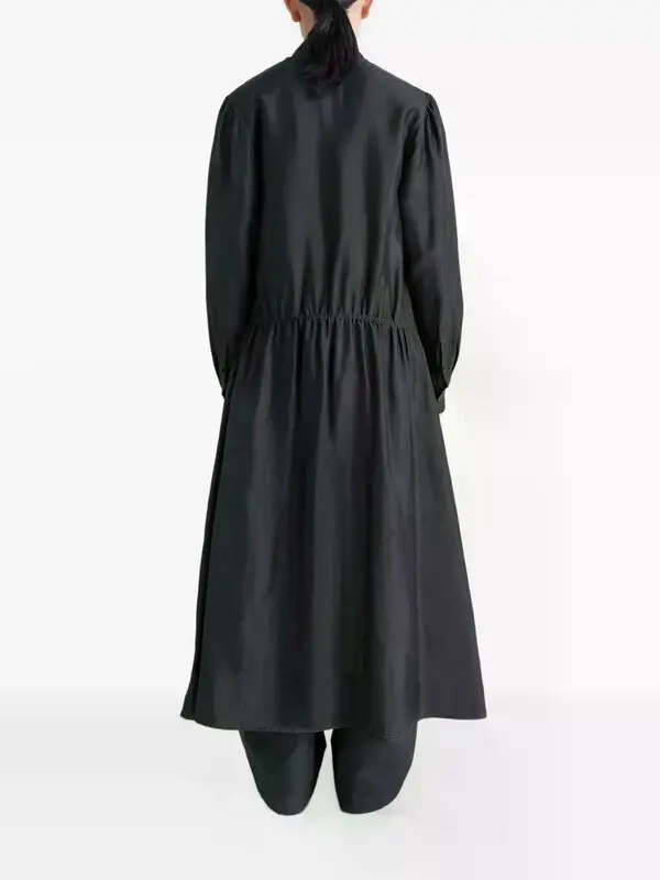 LEMAIRE Gathered Buttoned Dress - Black