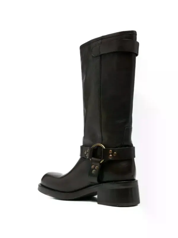 P.a.r.o.s.h Buckle-strap Leather Boots