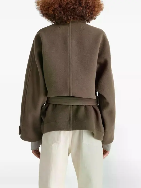 LEMAIRE Toggle-fastening Belted Duffle Coat - Brown