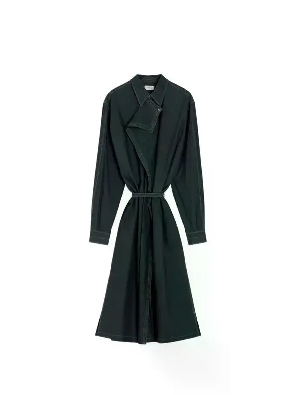 LEMAIRE Asymmetrical-panel Shirt Dress - Grey